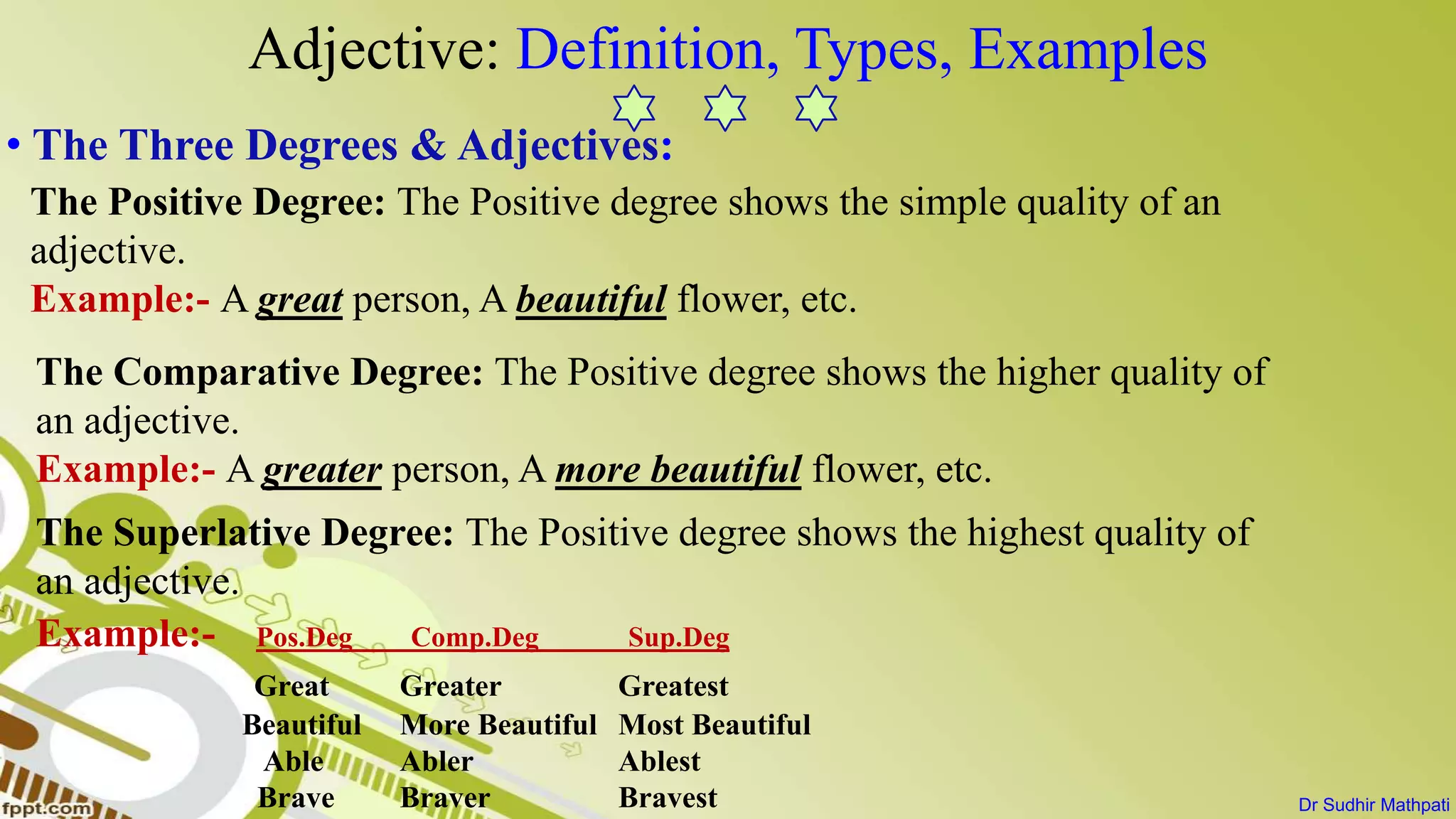 Adjective | PPT