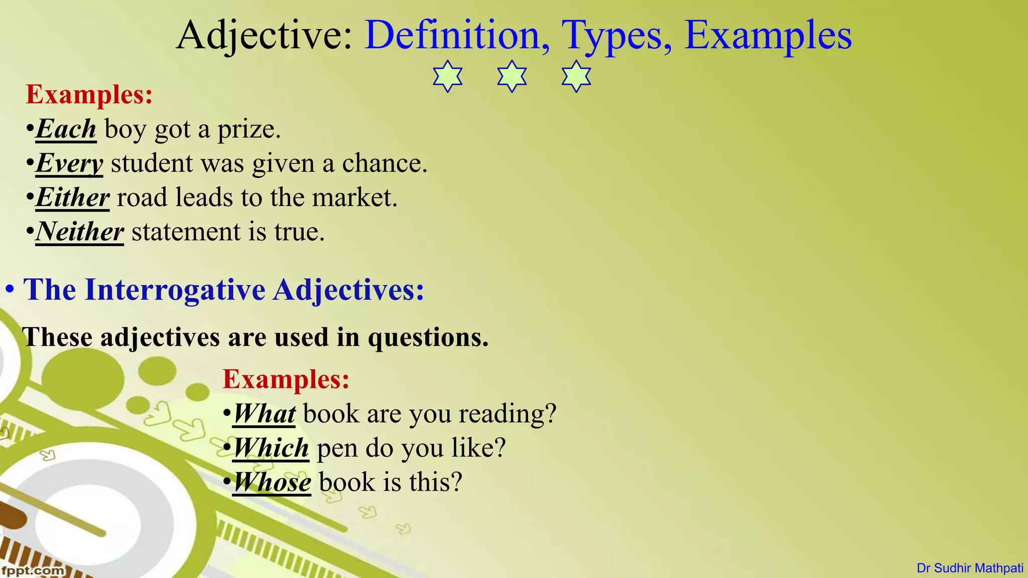Adjective | PPT