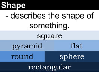 ADJECTIVES/ ROYAL ORDER OF ADJECTIVES | PPTX