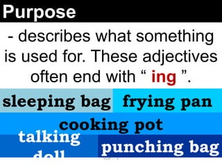 ADJECTIVES/ ROYAL ORDER OF ADJECTIVES | PPTX