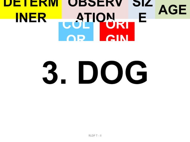 ADJECTIVES/ ROYAL ORDER OF ADJECTIVES | PPTX