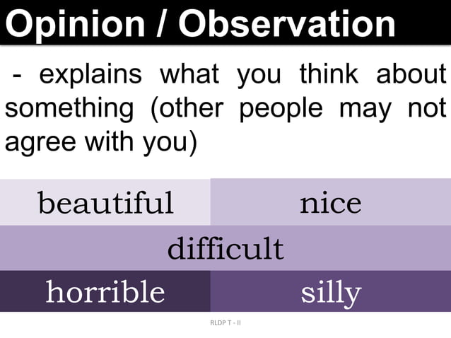 ADJECTIVES/ ROYAL ORDER OF ADJECTIVES | PPTX