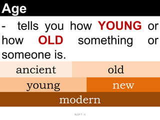 ADJECTIVES/ ROYAL ORDER OF ADJECTIVES | PPTX