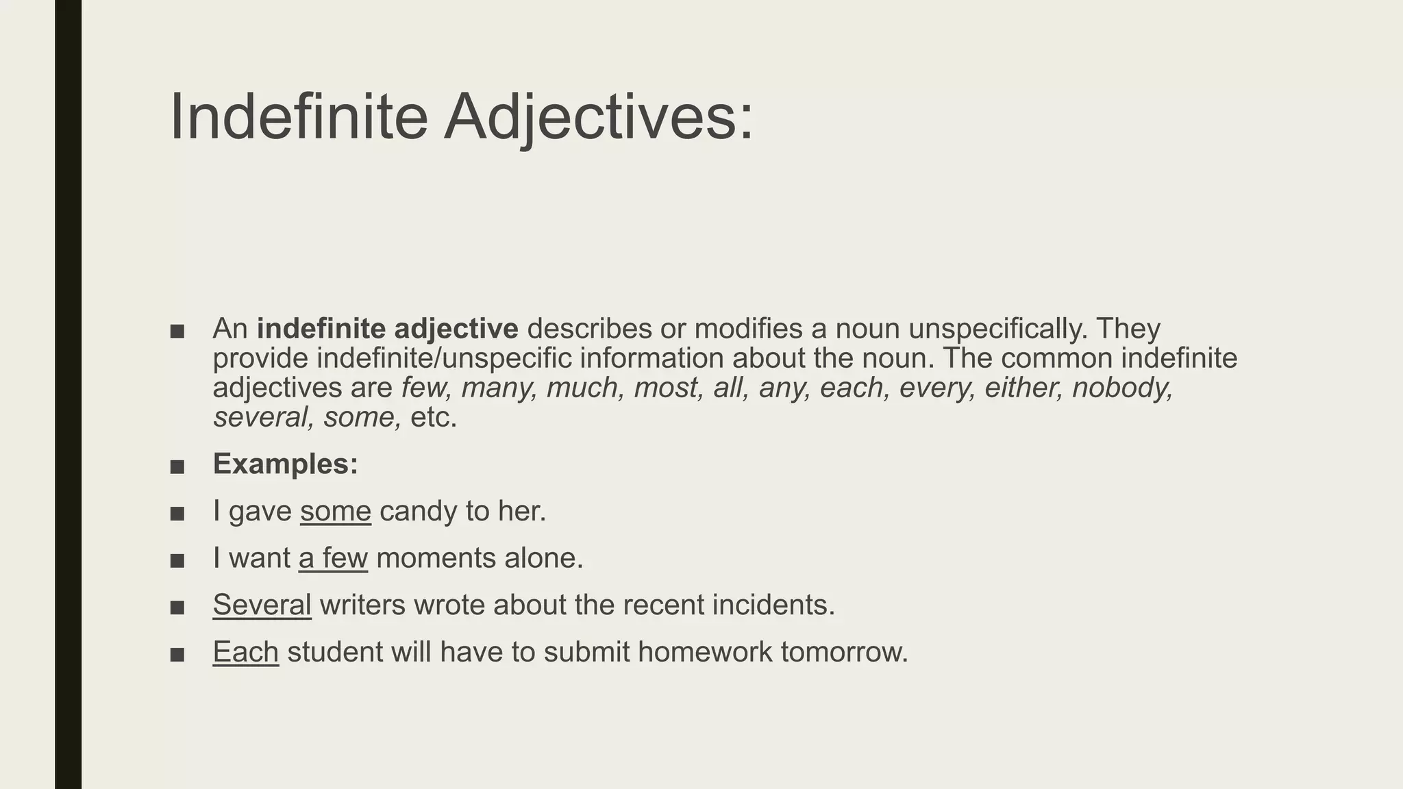 Adjective lecture #8 | PPT