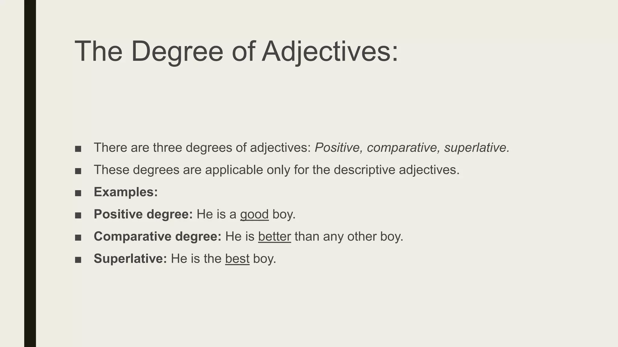 Adjective lecture #8 | PPT