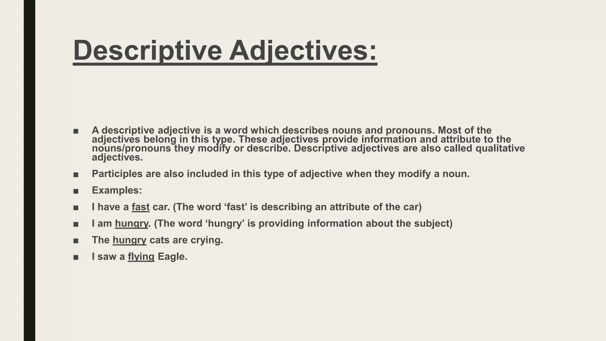 Adjective lecture #8 | PPT