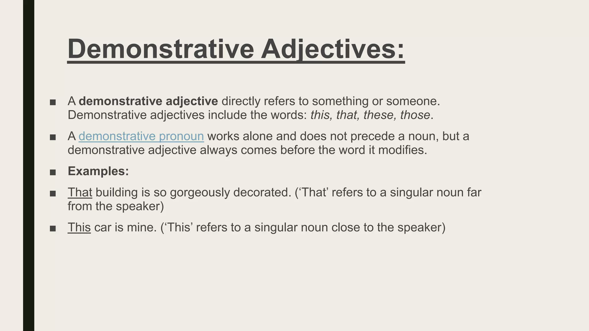 Adjective lecture #8 | PPT