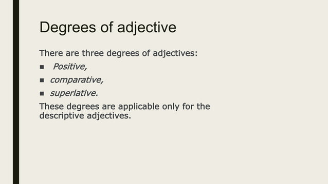 Adjective lecture #8 | PPT