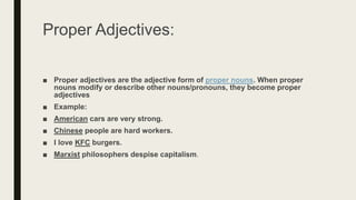 Adjective lecture #8 | PPT