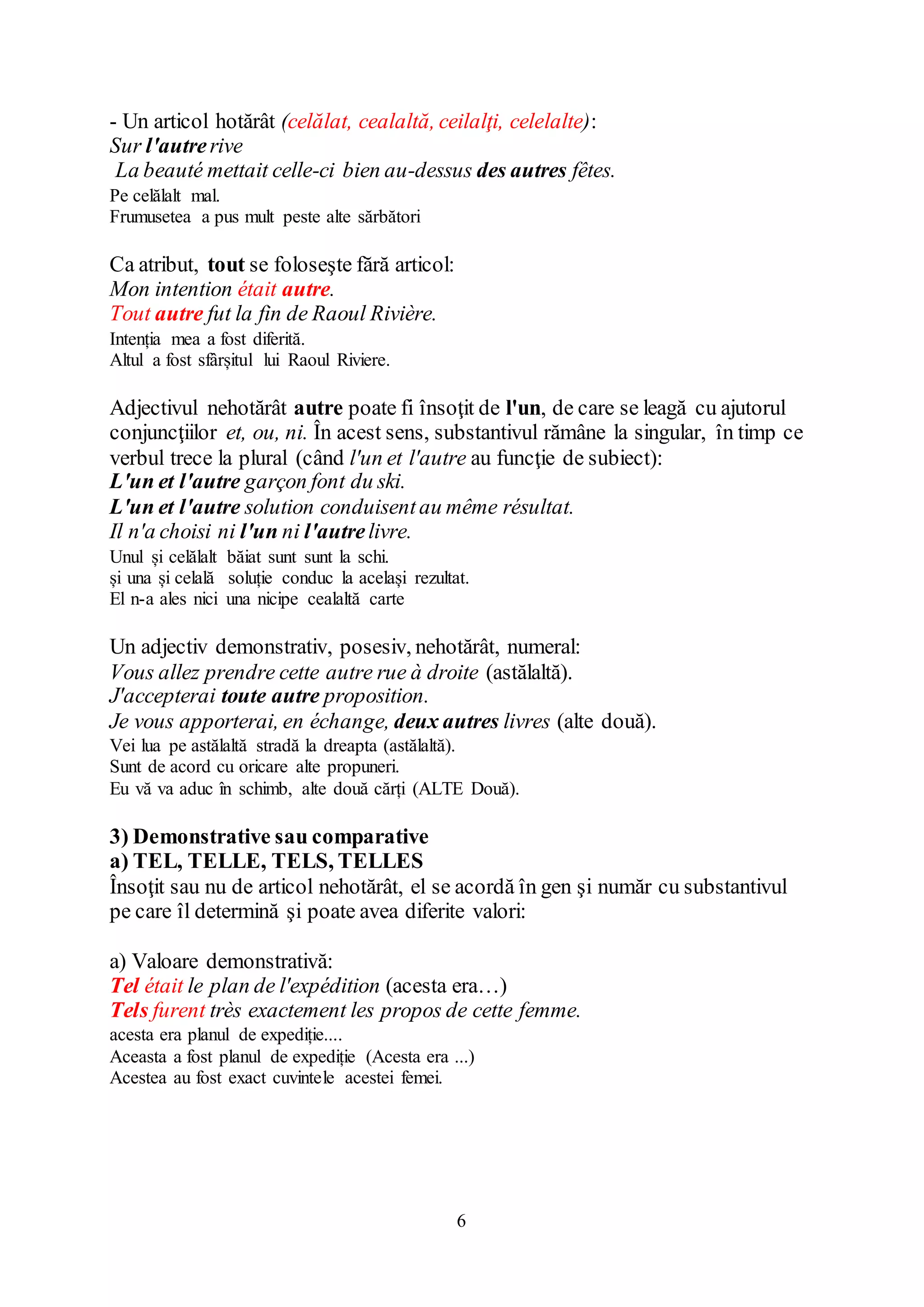 Adjectivele nehotărâte | DOCX