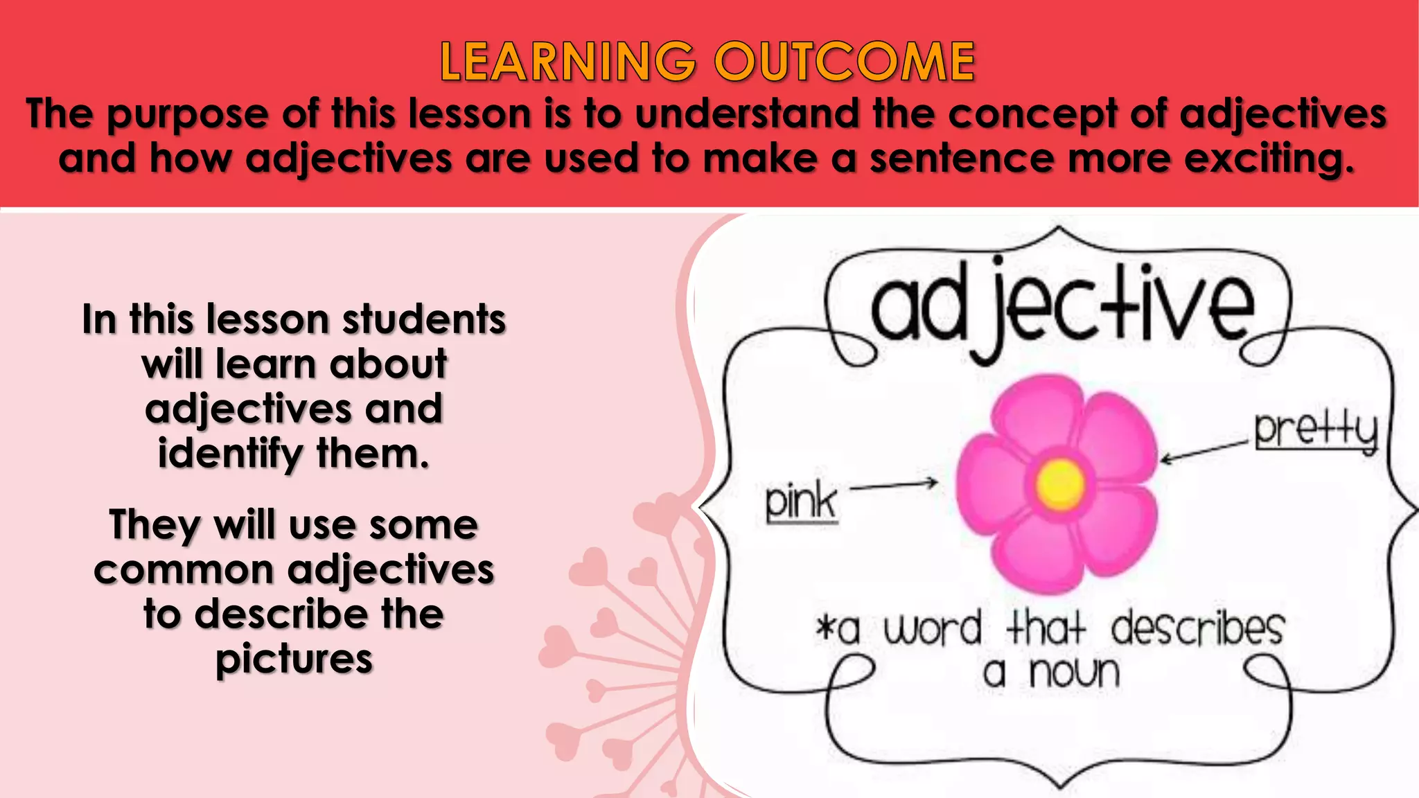 Lesson Plan for Adjectives – Std. II by Marina Corda | PPTX