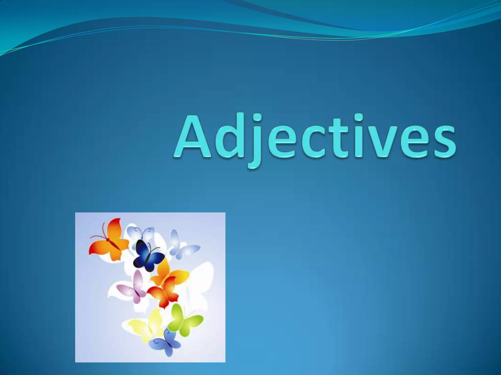 Adjective Notes | PPTX