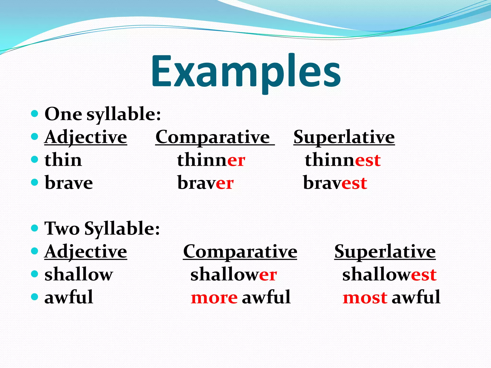 Adjective Notes | PPTX