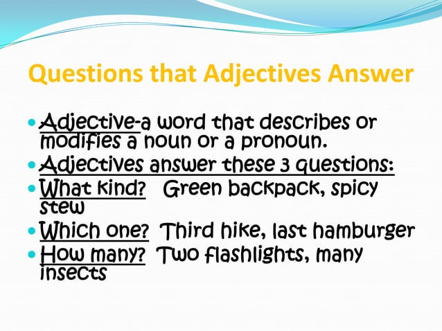 Adjective Notes | PPT