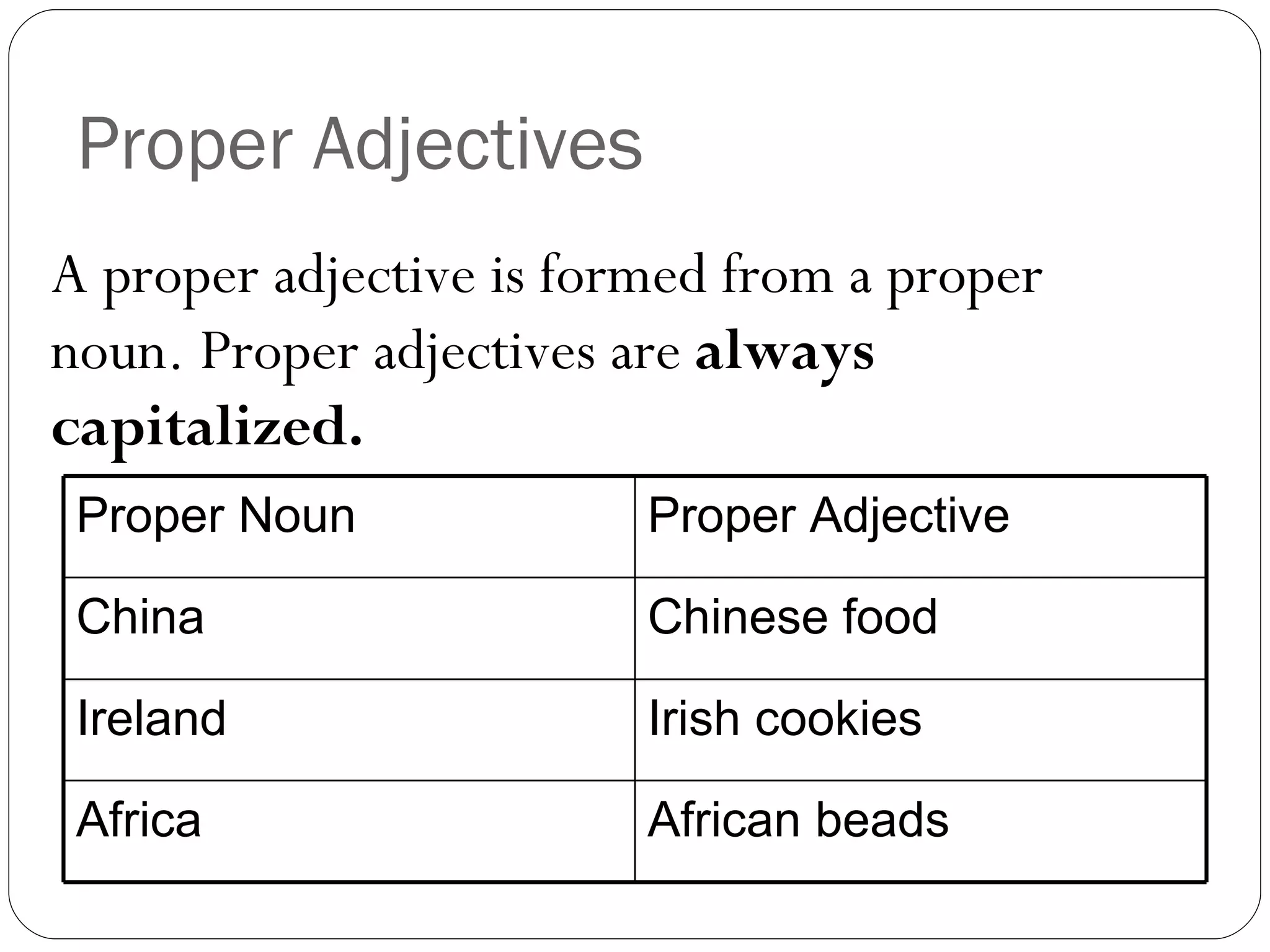 Adjective notes | PPT