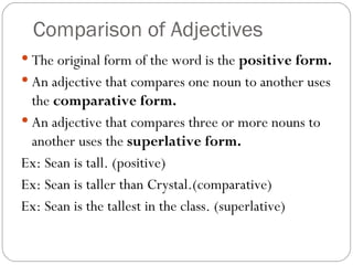Adjective notes | PPT