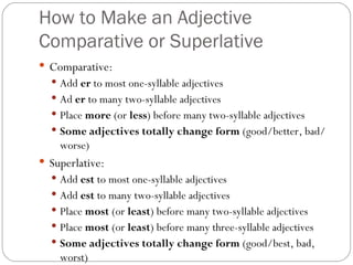 Adjective notes | PPT