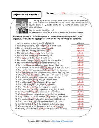 Adjective or adverb | PDF