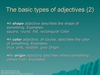 Adjective order | PPT
