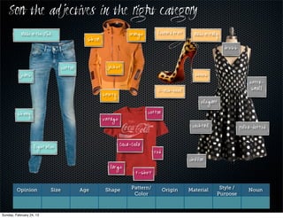 Adjective Order in English | PDF | Women\'s Outerwear | Women\'s Clothing