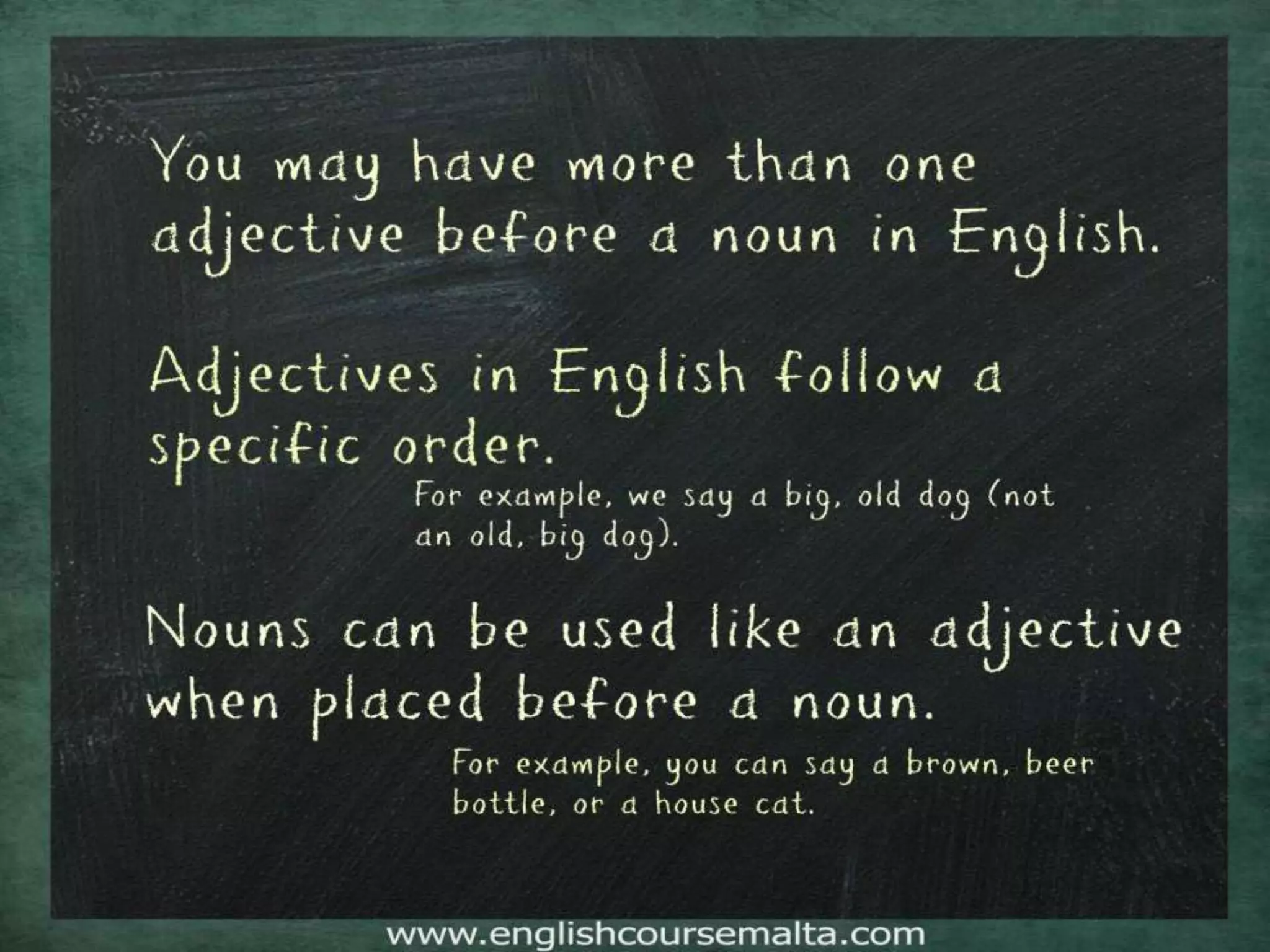 Adjective Order in English | PPTX