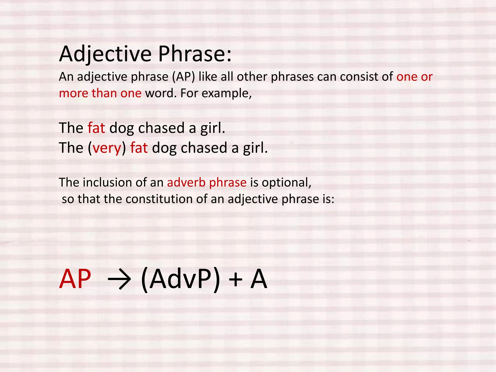 Adjective phrase | PPTX