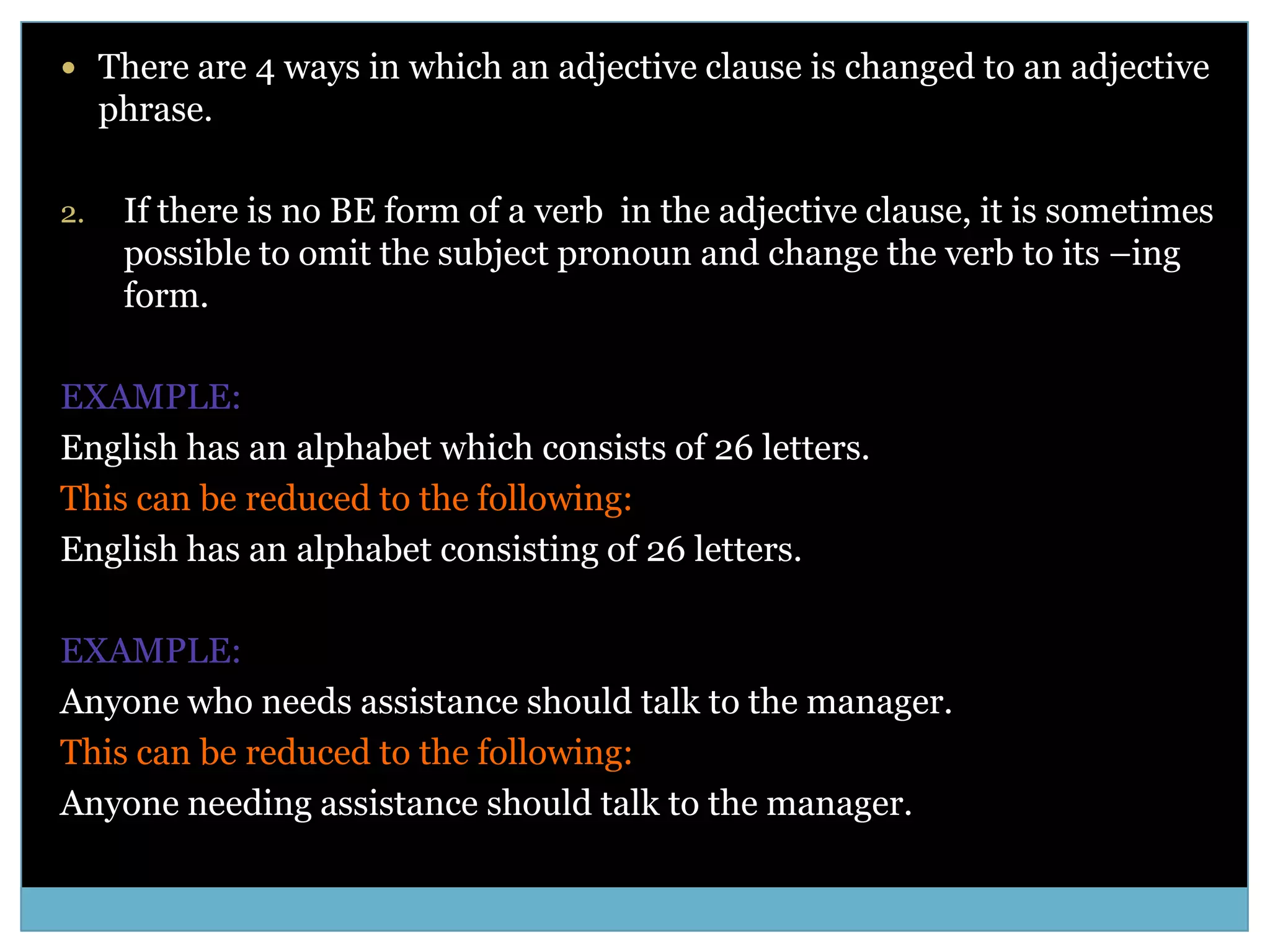 Adjectivephrases | PPT