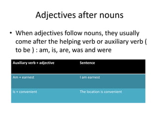Adjective phrases 2 | PPTX