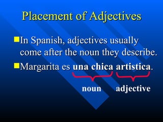 Adjective Placement | PPT