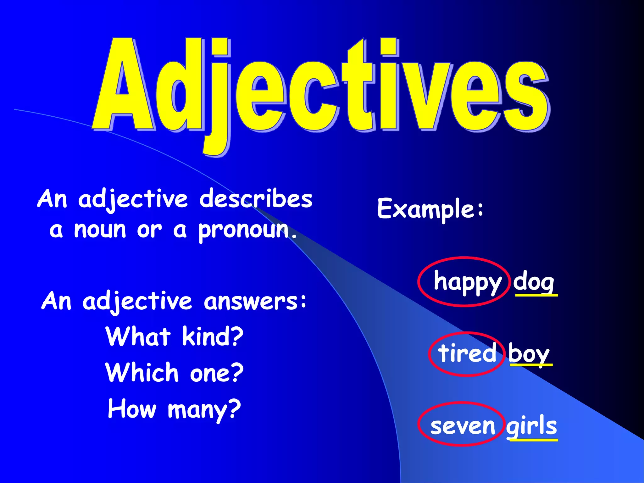 Adjective powerpoint | PPTX