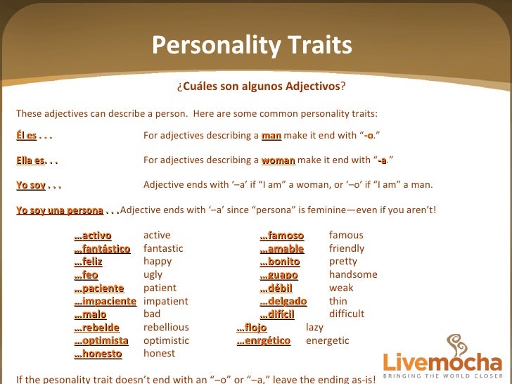 Spanish Adjectives spanish-adjectives