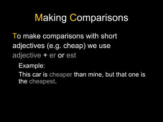 Adjectives | PPT | Food & Drink