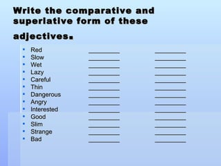 Adjectives | PPT