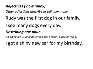 Adjectives | PPTX | Dogs | Pets