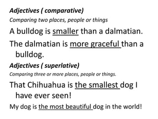 Adjectives | PPTX | Dogs | Pets