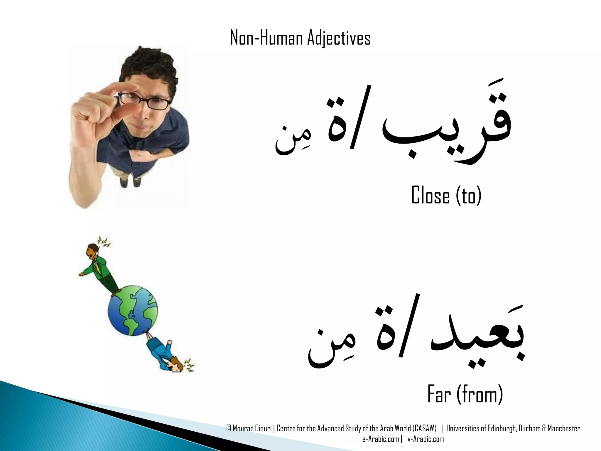 Arabic Vocabulary: Adjectives (Human & Non-Human) | PDF