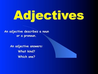 Adjectives | KEY