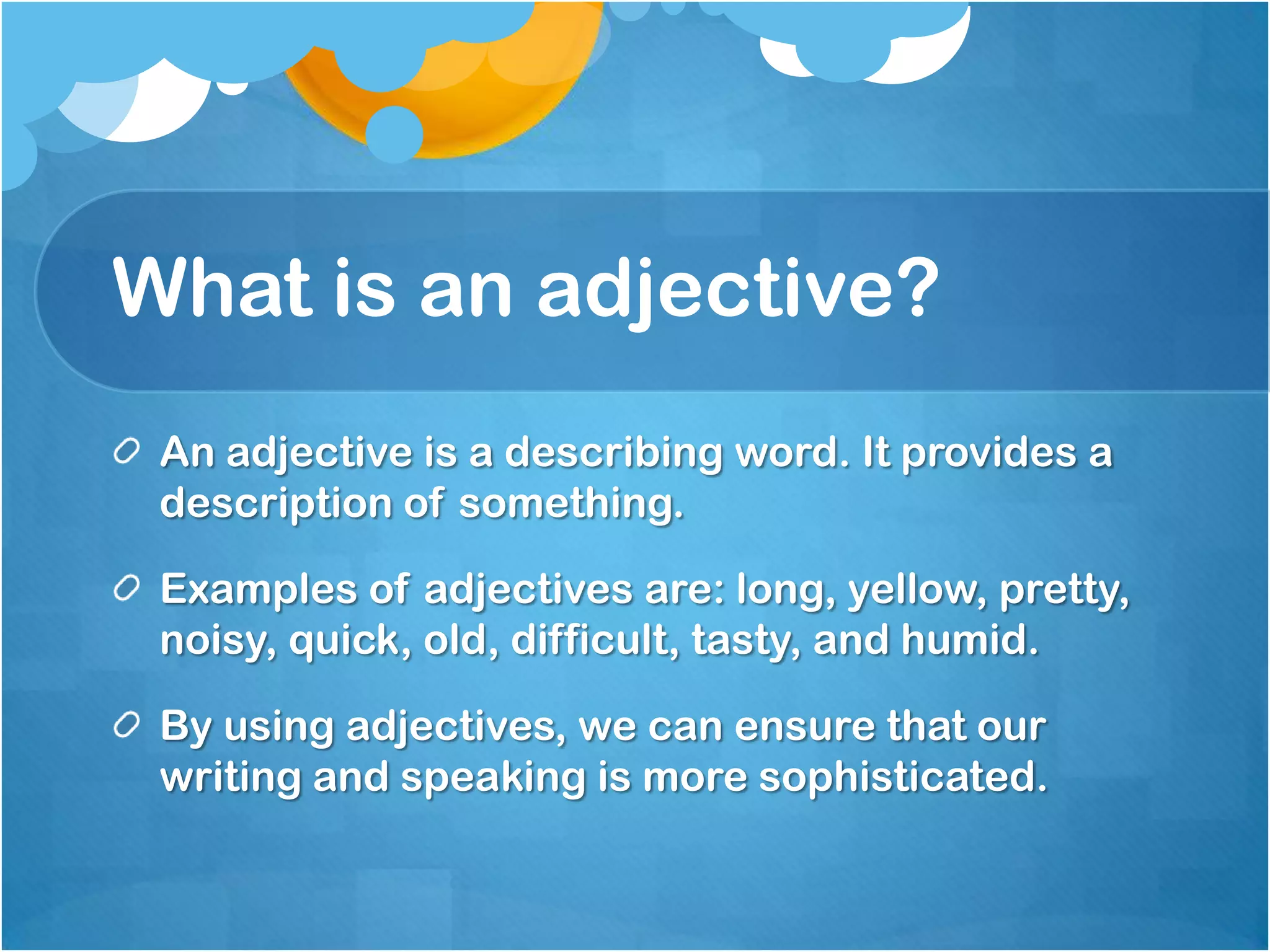 Adjectives | PPTX