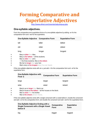 FACTS ABOUT ADJECTIVES | PDF