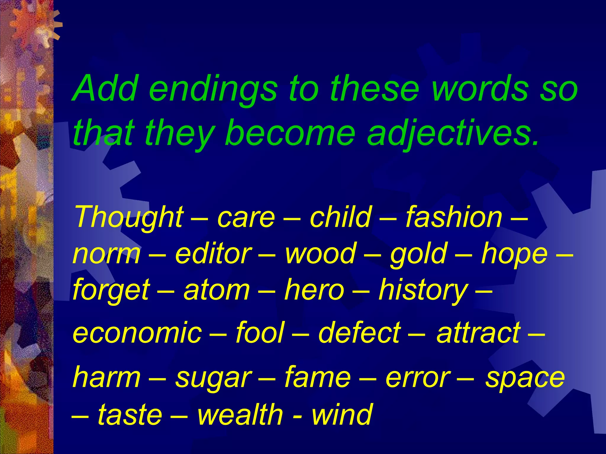 Adjectives | PPT