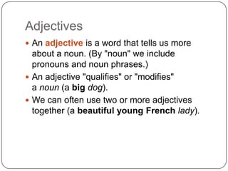 Adjectives | PPTX