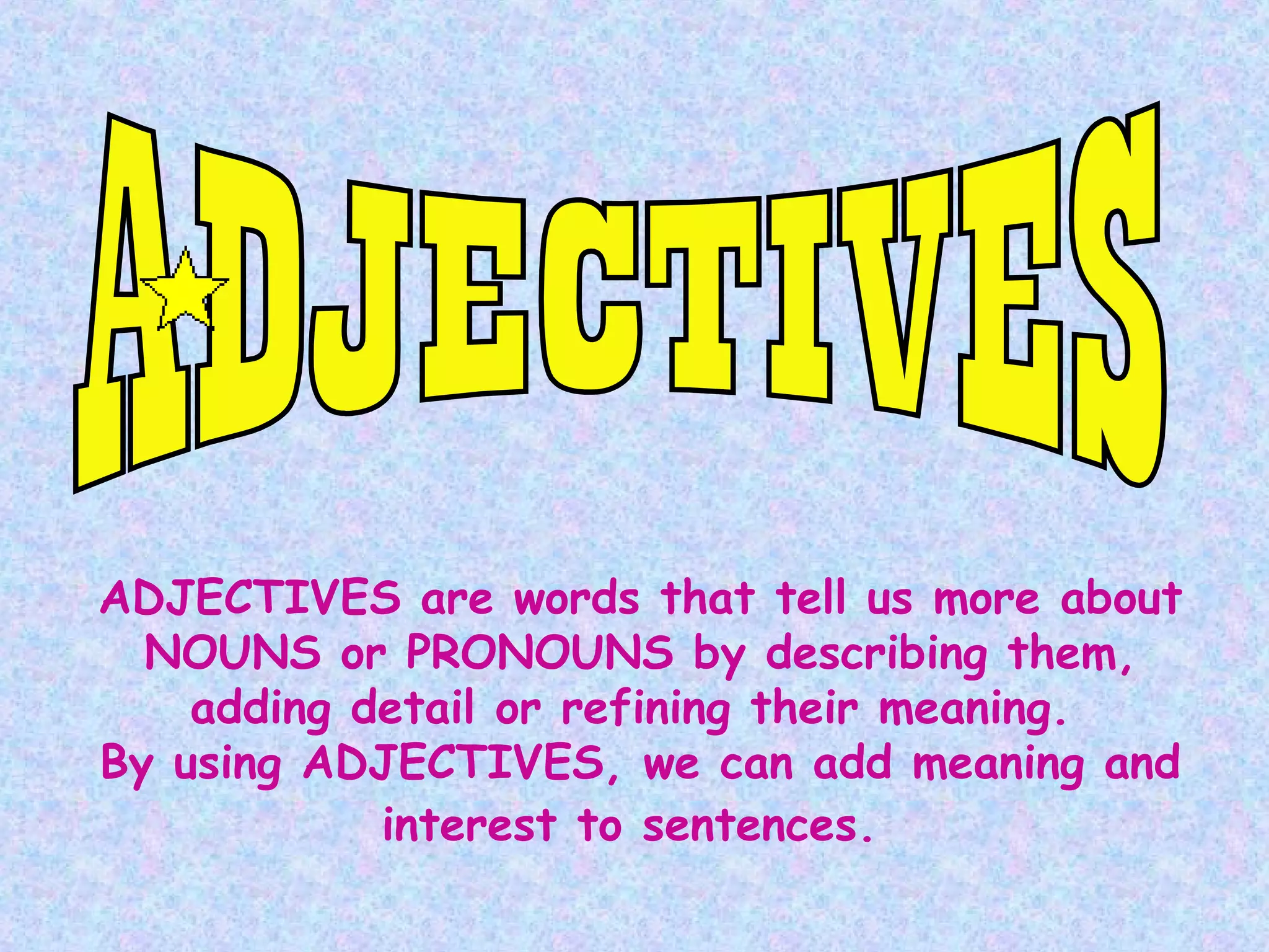 Adjectives | PPT