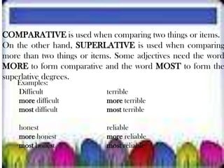 Adjectives | PPTX