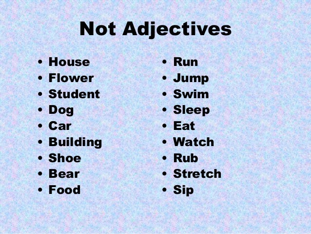 Adjectives