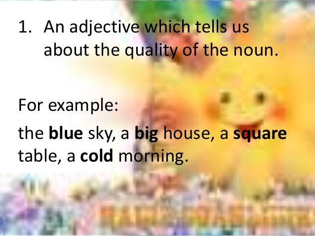 adjectives