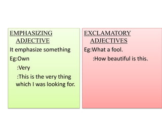 Adjectives | PPTX