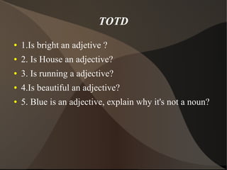 Adjectives | ODP