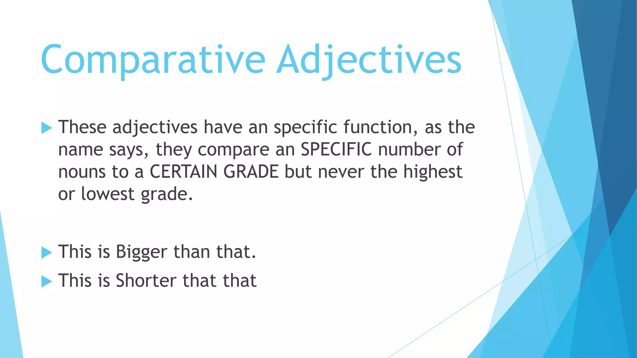Adjectives | PPTX