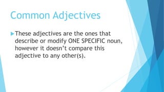 Adjectives | PPTX
