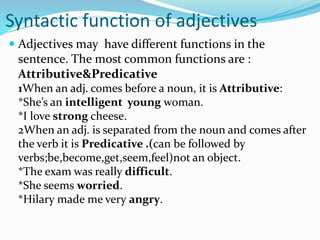Adjectives | PPT